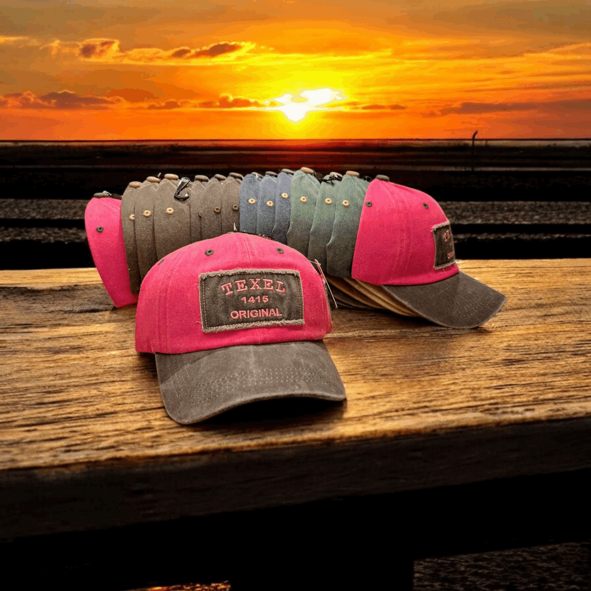 baseball cap roze met embleem - Mien Skuûrtje